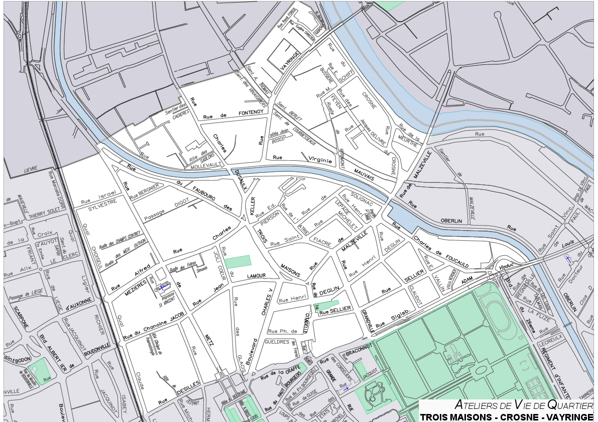 Trois Maisons, Crosne, Vayringe — Nancy la ville — Ville de Nancy